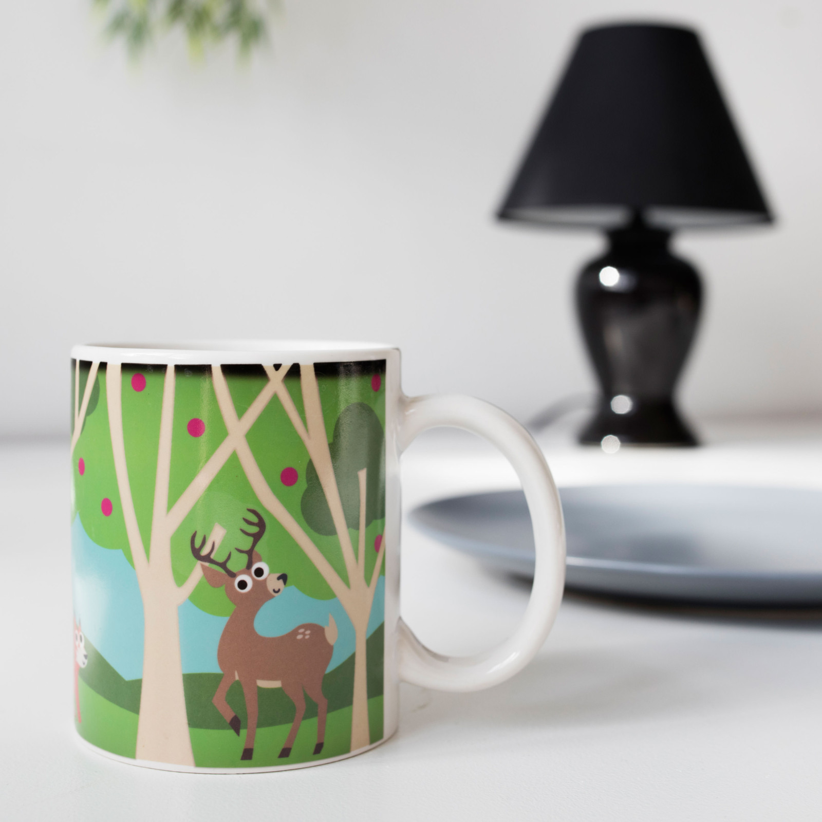 Tasse mit Waldtiere Wärme Wechselmotiv - Morph Mug Woodland