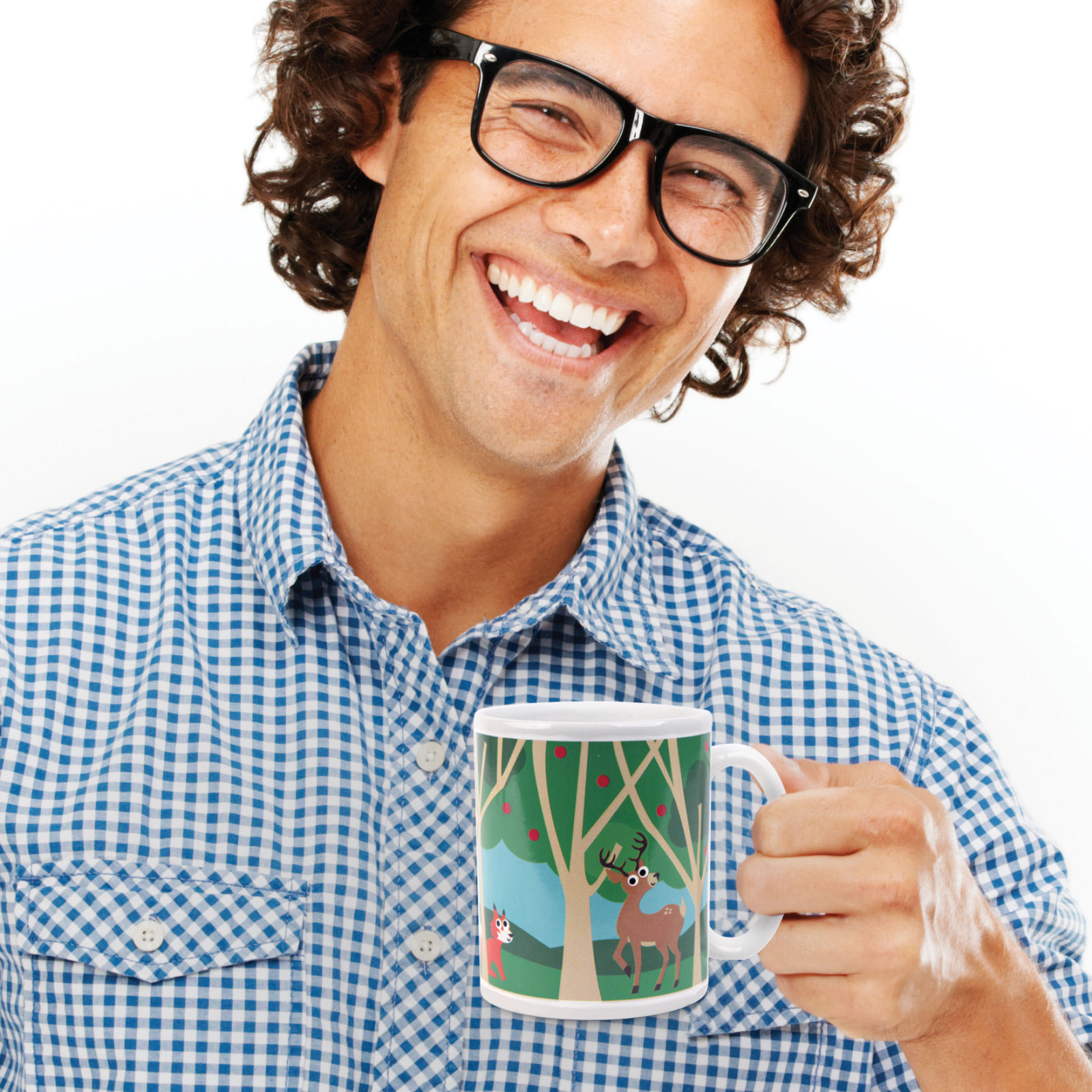 Tasse mit Waldtiere Wärme Wechselmotiv - Morph Mug Woodland